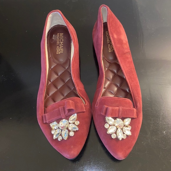 MICHAEL Michael Kors | Shoes | Michael Kors Maroon Flats | Poshmark